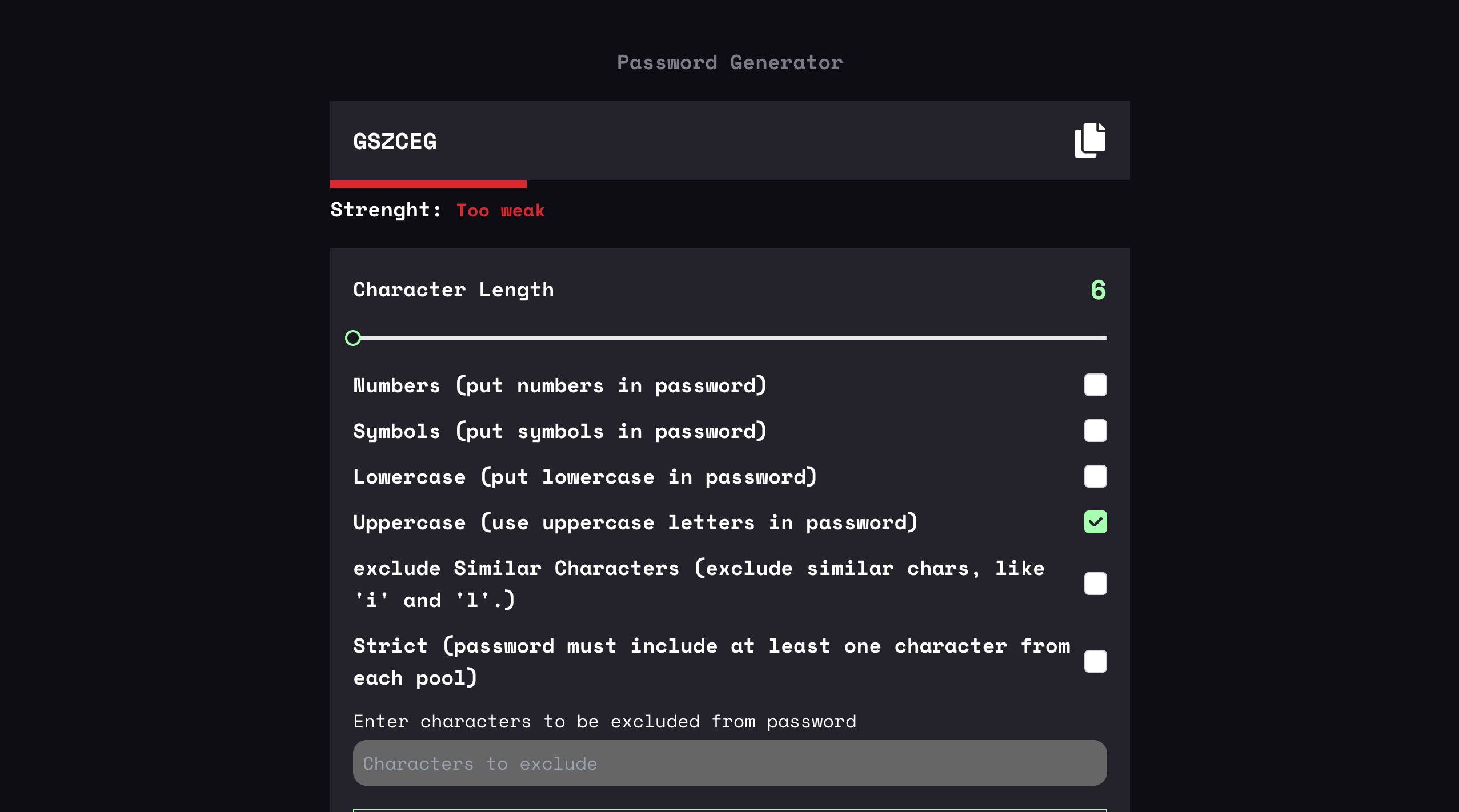 Pass Gen - Strong Password generator by skaibaba | CodeCanyon